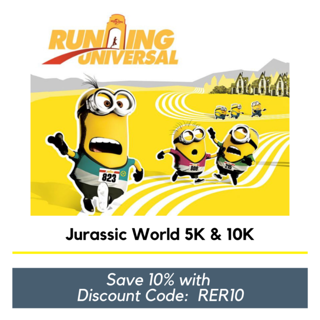 Running Universal Jurassic 5K 10K Discount Code - Run Eat Repeat