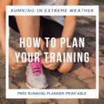 Running Planner with Day and Weather free printable - Run Eat Repeat