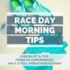 Race Day Morning Prep and Checklist Printable free pdf - Run Eat Repeat