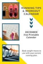 Workout Calendar for Runners with Exercises and Tips - December 2019 ...