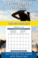 February Calendar for Runners with Faster Tips - Run Eat Repeat