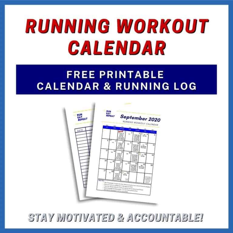 Running for Fitness Calendar - September 2020 - Run Eat Repeat