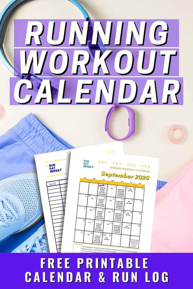 Running for Fitness Calendar - September 2020 - Run Eat Repeat