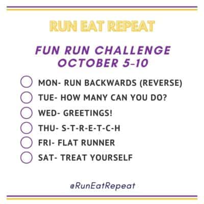 FUN RUN Challenge - Photo A Day for Runners with @RunEatRepeat WEEK 1 ...