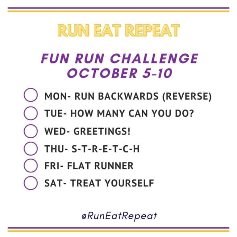 FUN RUN Challenge - Photo A Day for Runners with @RunEatRepeat WEEK 1 ...