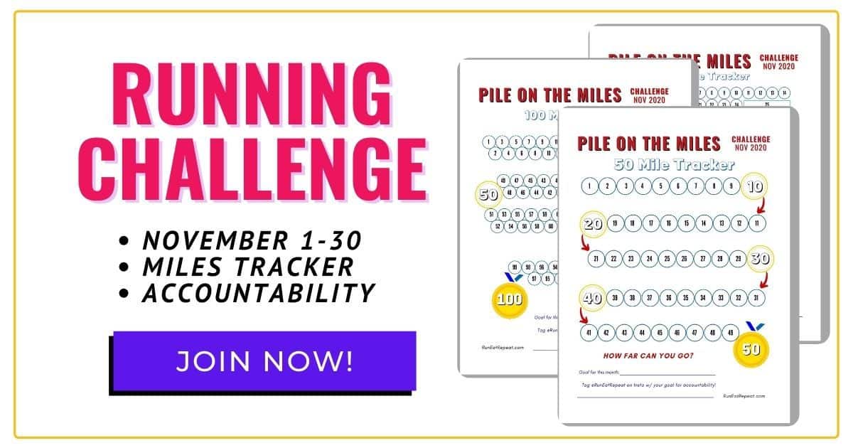 Pile on the Miles Running Challenge 2020 - Run Eat Repeat
