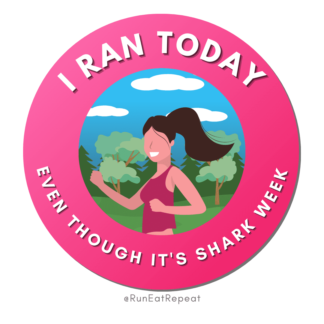 I Ran Today - Funny Running Badges - Run Eat Repeat