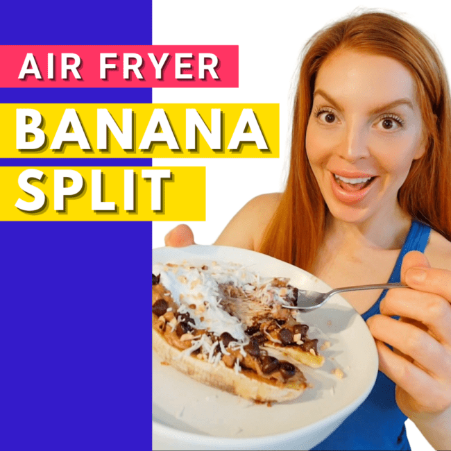 Air Fryer Banana Split Recipe - Run Eat Repeat