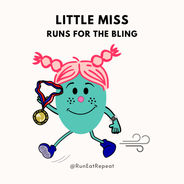 Little Miss Runner Girl - Instagram Meme Trend for Runners - Run Eat Repeat