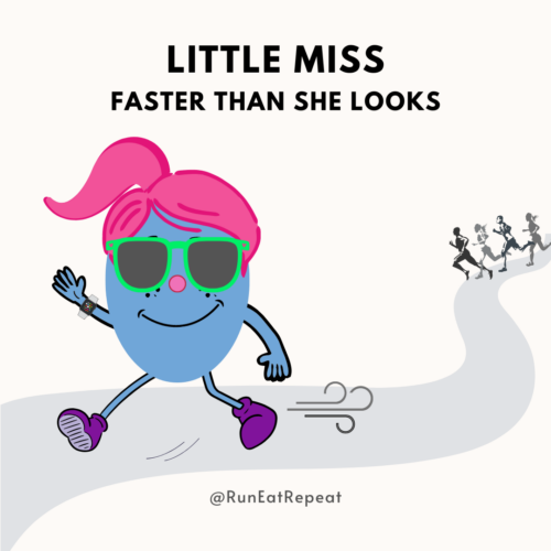 Little Miss Runner Girl - Instagram Meme Trend for Runners - Run Eat Repeat