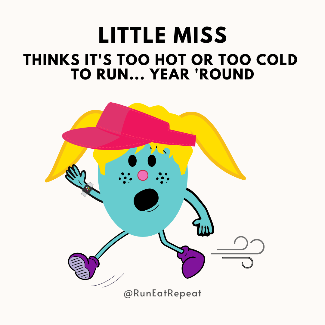 Little Miss Runner Girl - Instagram Meme Trend for Runners - Run Eat Repeat