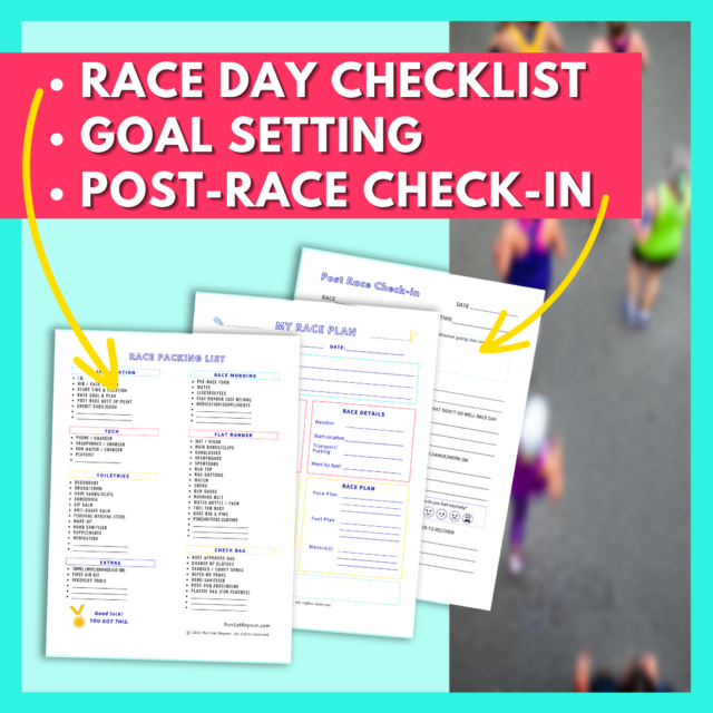 Marathon & Half Marathon Packing List FREE printable - Run Eat Repeat