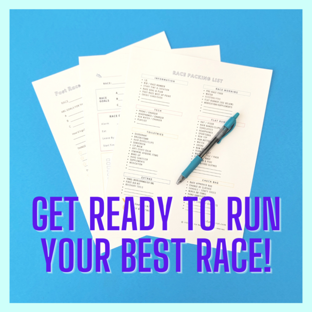 Marathon & Half Marathon Packing List FREE printable - Run Eat Repeat