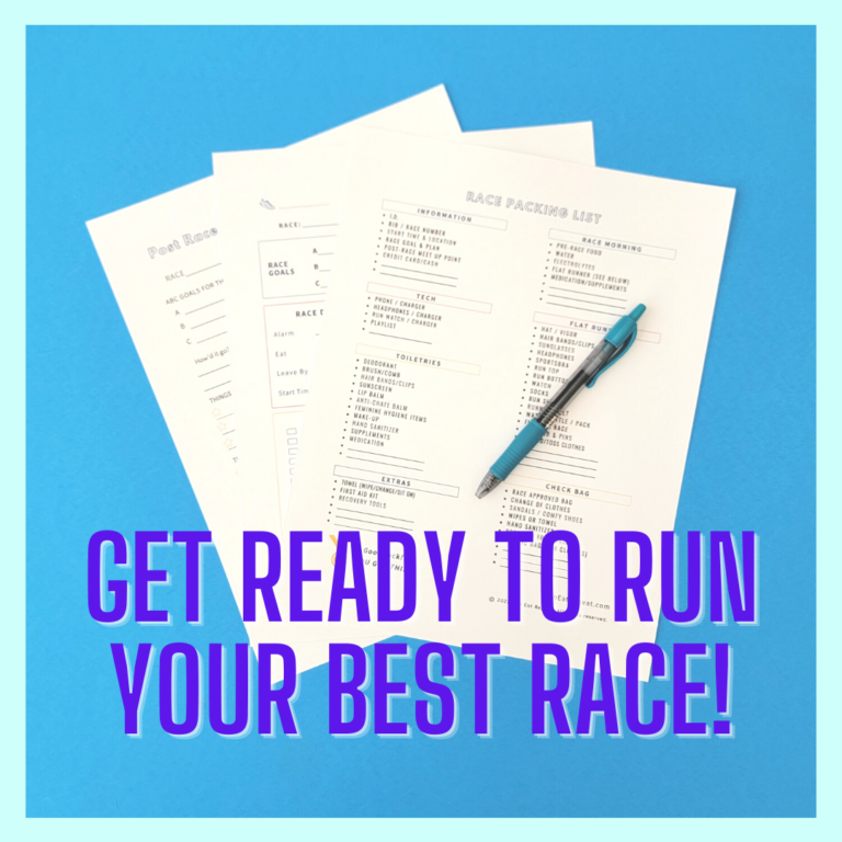Marathon & Half Marathon Packing List FREE printable - Run Eat Repeat