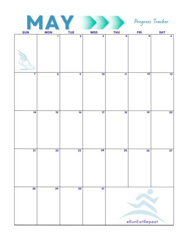 MAY MILES TRACKER FREE printable and instagram story version - Run Eat ...