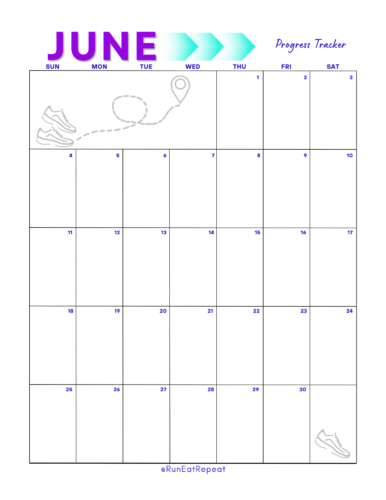 The Ultimate June Calendar for Runners: Stay on Track with Printable ...