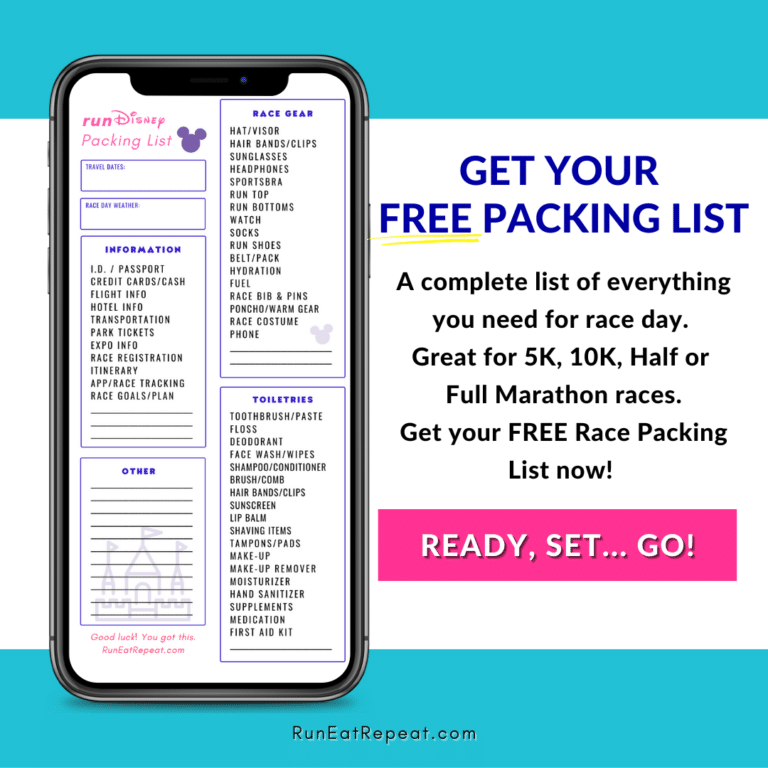 MARATHON & HALF MARATHON RACE DAY PACKING LIST - Run Eat Repeat