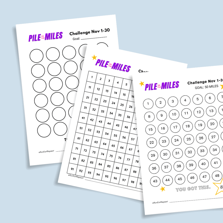 30 Day RUNNING CHALLENGE Digital Trackers - Run Eat Repeat