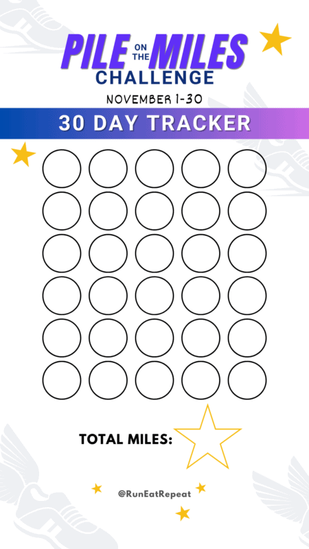 30 Day RUNNING CHALLENGE Digital Trackers - Run Eat Repeat