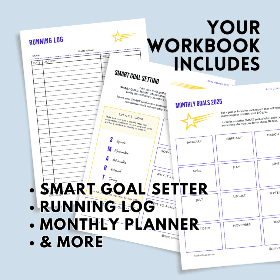 2025 GOALS WORKBOOK for RUNNERS - Run Eat Repeat